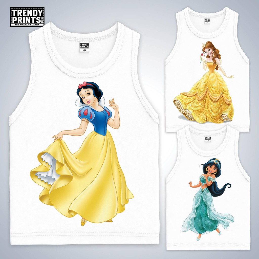 Disney Princess Kids Sando Tank Top for Girls 1-12 Years Old - Cotton ...