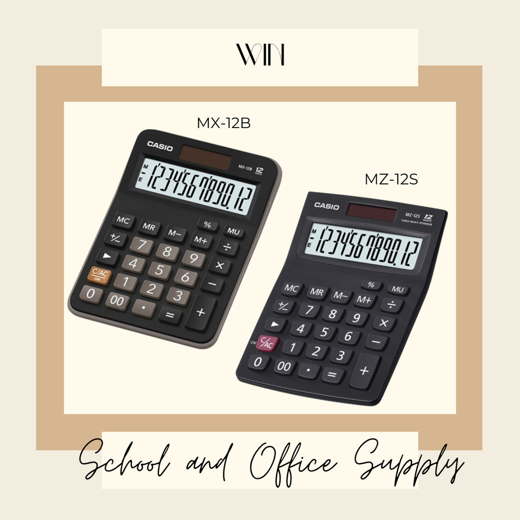 Casio Mx-12b and Casio Mz12s desktop calculator | Shopee Philippines