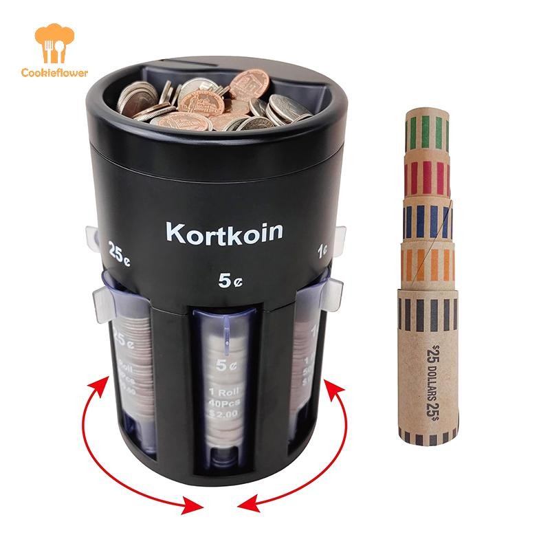 CKFR PVC Automatic Coin Sorter 5-in-1 With Coin Wrappers - Quick ...