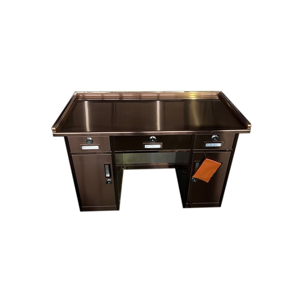 Authentic304Stainless Steel Office Desk with Drawer Computer Desk ...