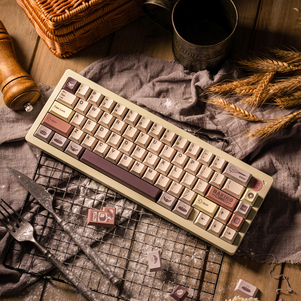 Fancy Baking Keycaps Maillard color Cherry profile PBT keycaps for ...