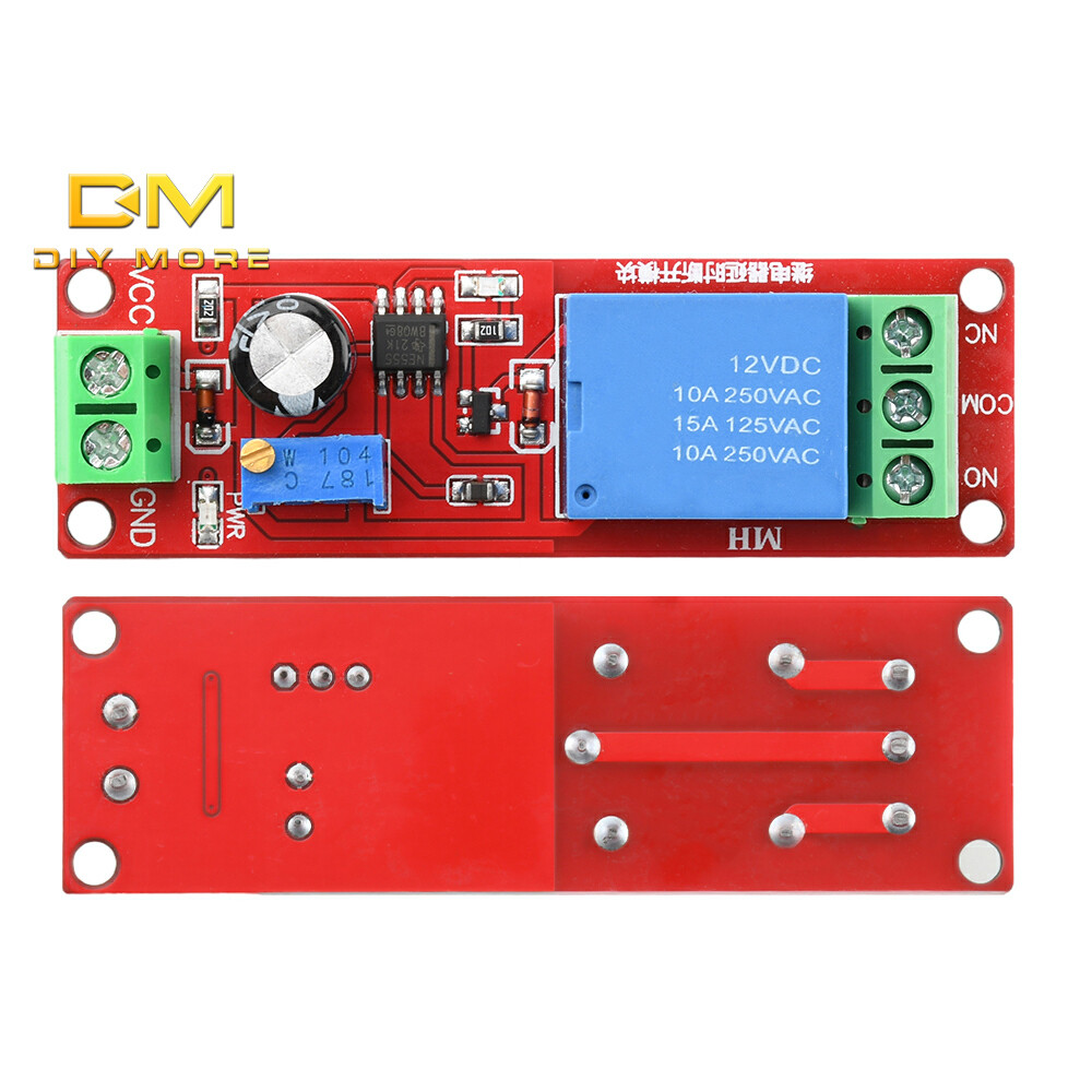 DIYMORE 12V time delay off relay module NE555 time delay switch module ...