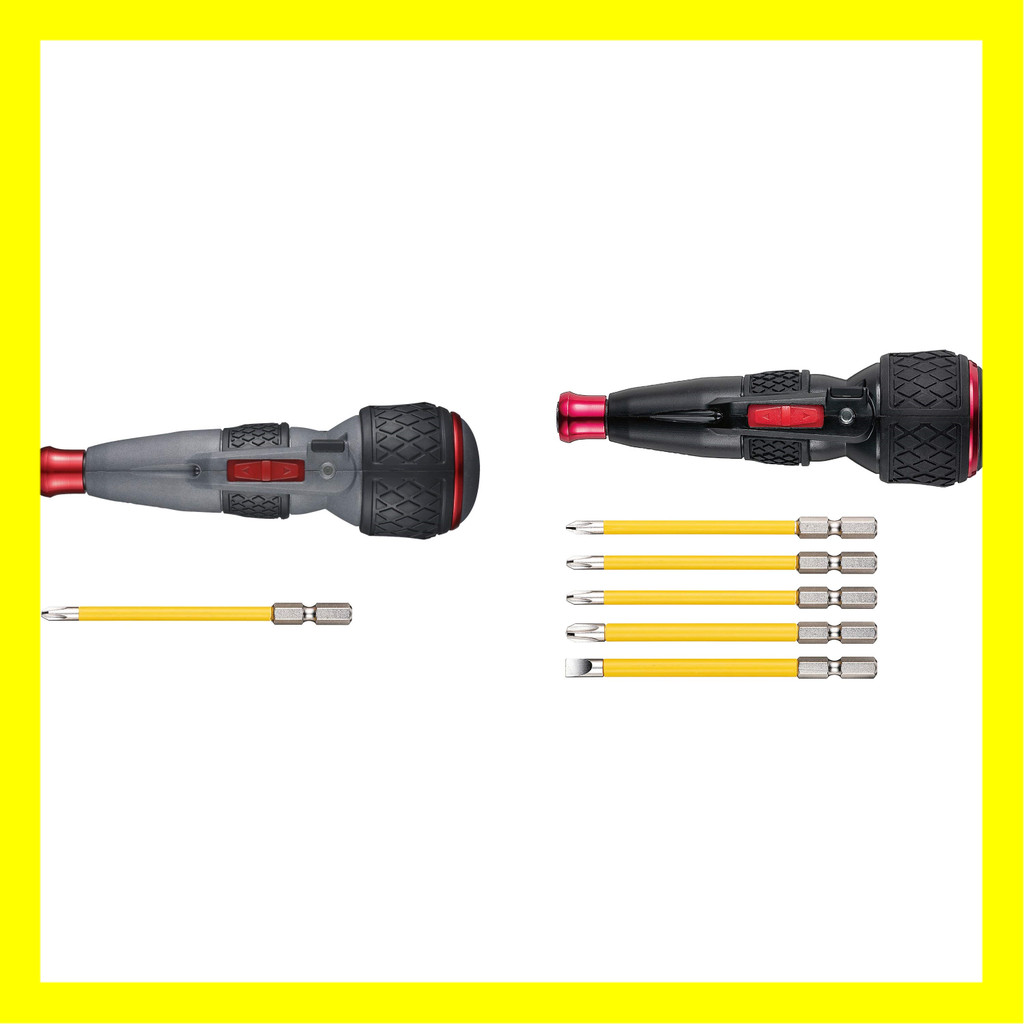 VESSEL Electric Ball Grip Driver with 5 Bits Electric Driver Ball ...