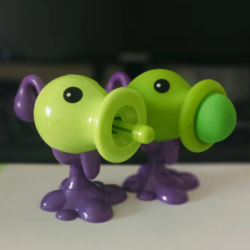 Peas Hard Glue Soft Rubber Plants Vs Zombies Can fire bullets Toy ...