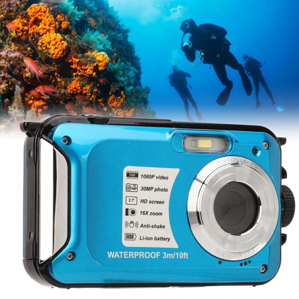 Waterproof Digital Camera 1080P Video Resolution Underwater for ...
