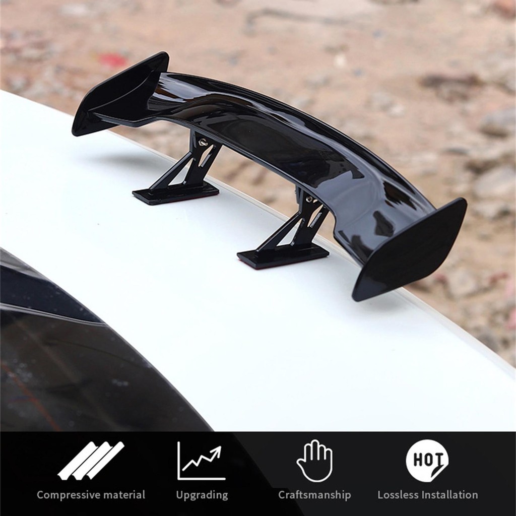 Universal Car Spoiler Tail GT Style ABS Auto Car Trunk Spoiler Bracket ...