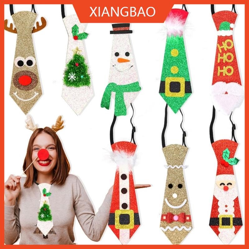 xiangbao New Year Christmas Ties Santa Stylish Snowman Tie Santa Kids ...