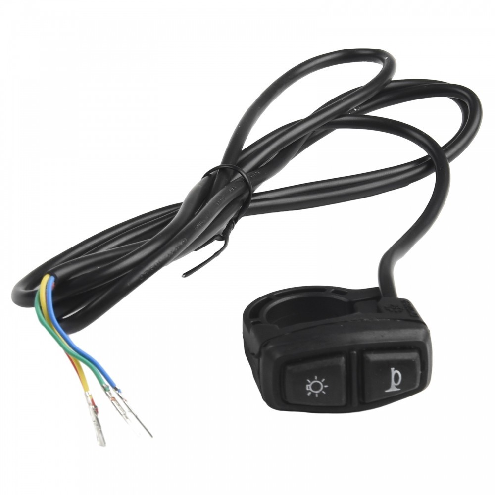 Premium Quality Electric Bike Scooter Headlight Horn Switch Easy Install 12V 72V | Shopee ...