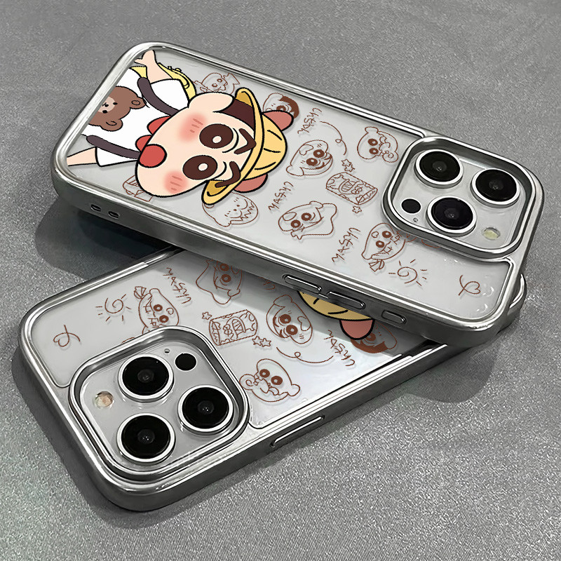 Fashion Cartoon Crayon Shin Chan Phone Case Compatible for IPhone 15 14 ...