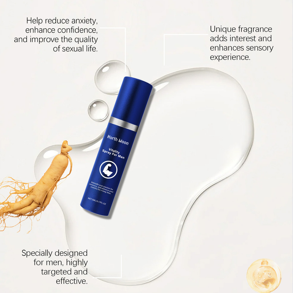 North Moon Men's Care Spray Stimulate Men's Vitality Moisturizing and ...
