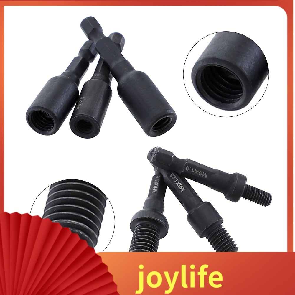 Joylife-M6 M8 M10 Cr-Mo Self-Tapping Socket Adapter Set for Insert Nuts ...