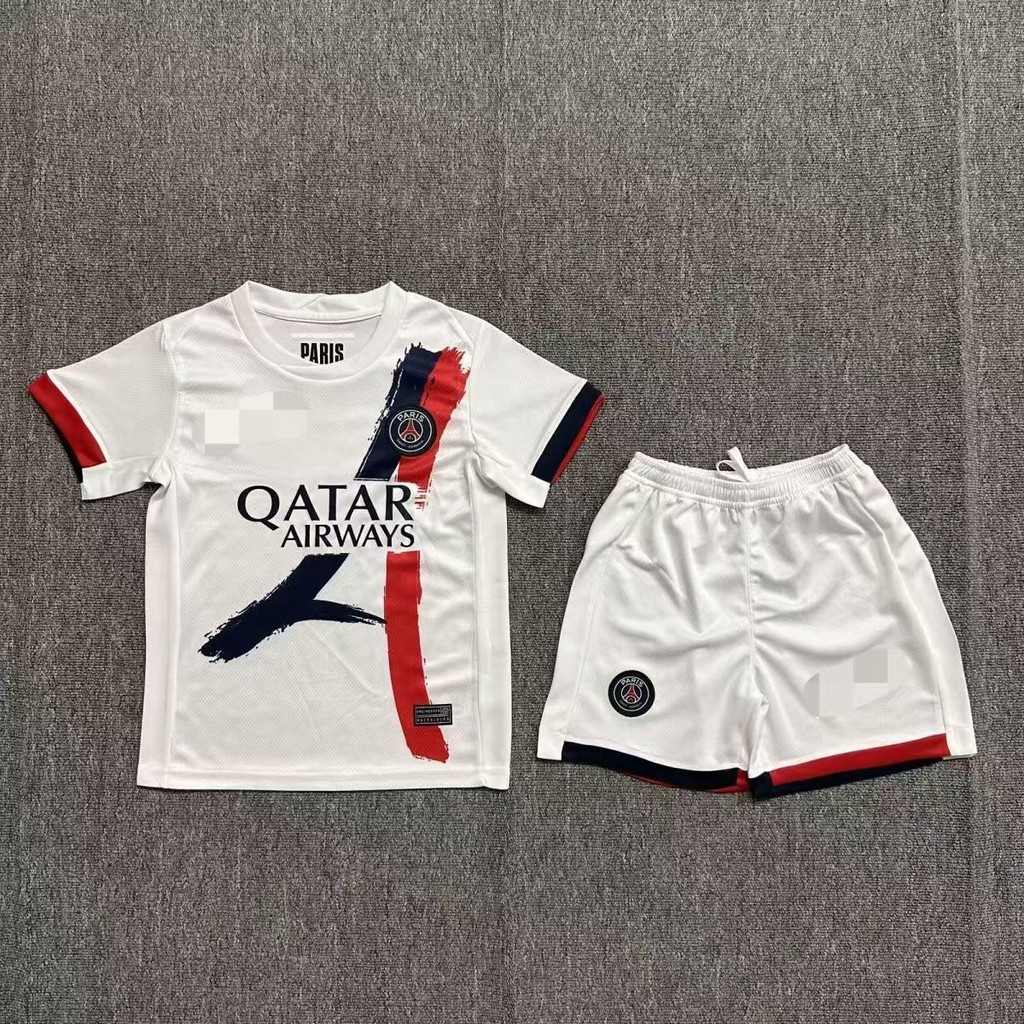 Fans Issue 2024/25 PSG Away Children's Kit Football Jersey and Shorts ...