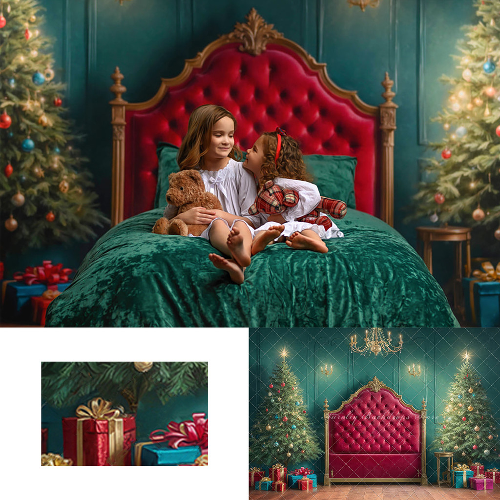 Royal Repose Yuletide Background Adult Family Photography Props Child ...
