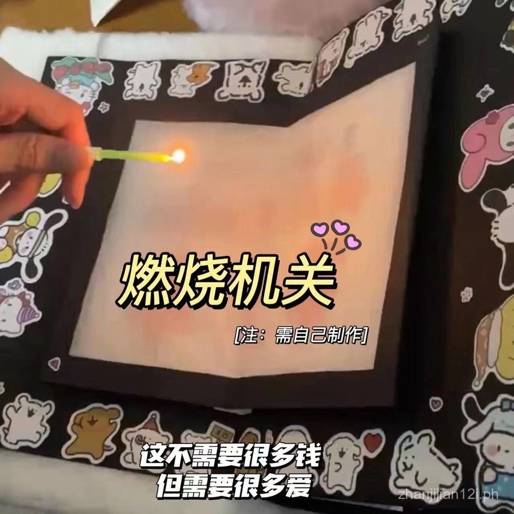 Burning Organ Niche Stereoscopic Greeting Cards Happy Birthday Gift ...