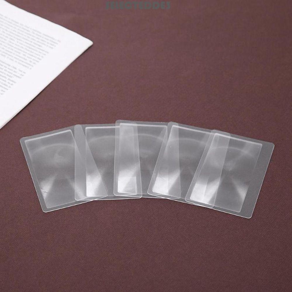 SELECTEDDE Magnifiers Portable Credit Card Shape Made Of Plastics ...