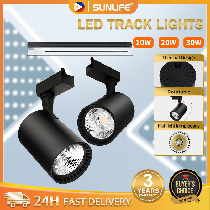 LED Track Light Spot Light 220V Adjustable Angle COB Ceiling Spotlight ...