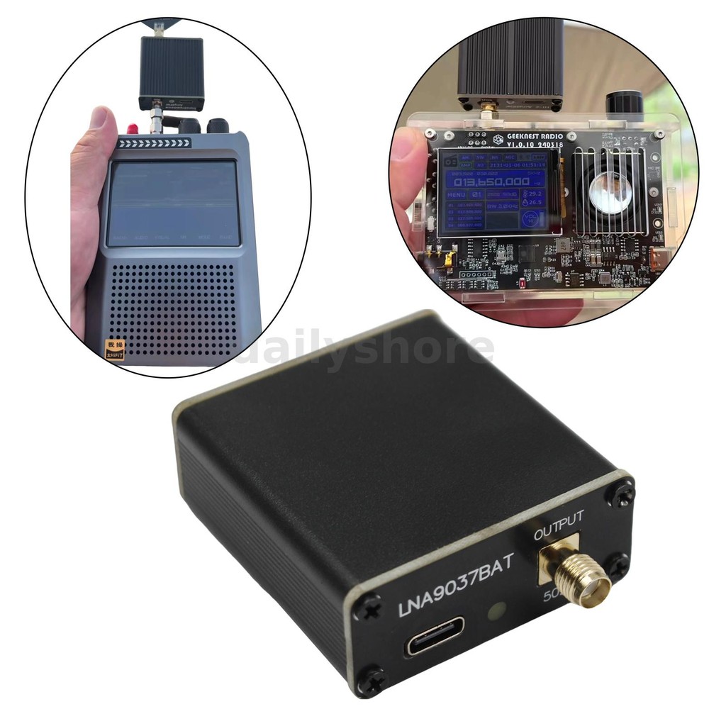 Signal Amplifier 100k-6GHz Full Band Low Noise 9037BAT-LNA RF Amplifier ...