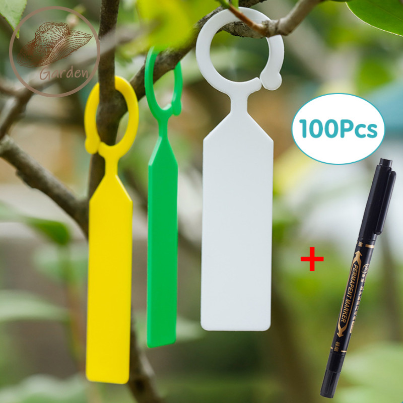 Plant Tag Plastic Plant Labels Hanging Plant Tree Tags Waterproof ...
