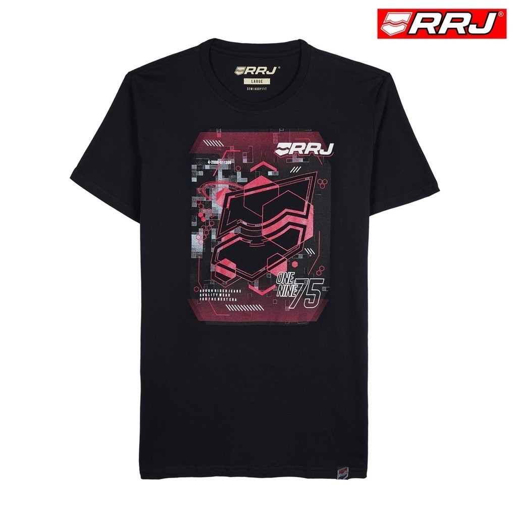 RRJ Men's Basic Tees Semi Body Fit 15575-U30 (Black) | Shopee Philippines