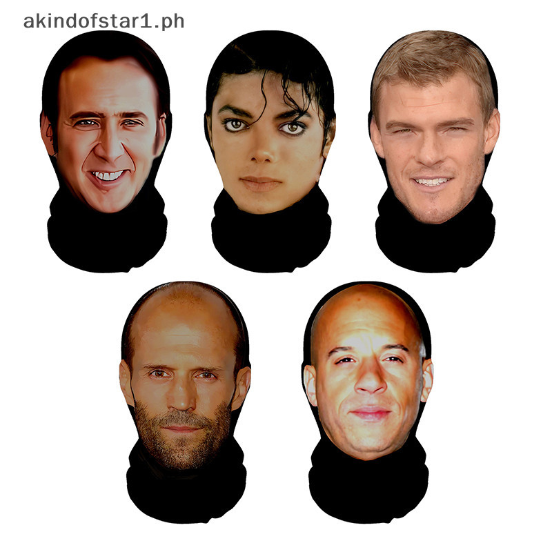 Celebrity Speed and Passion Series Full Face Masks, Funny Cycling ...