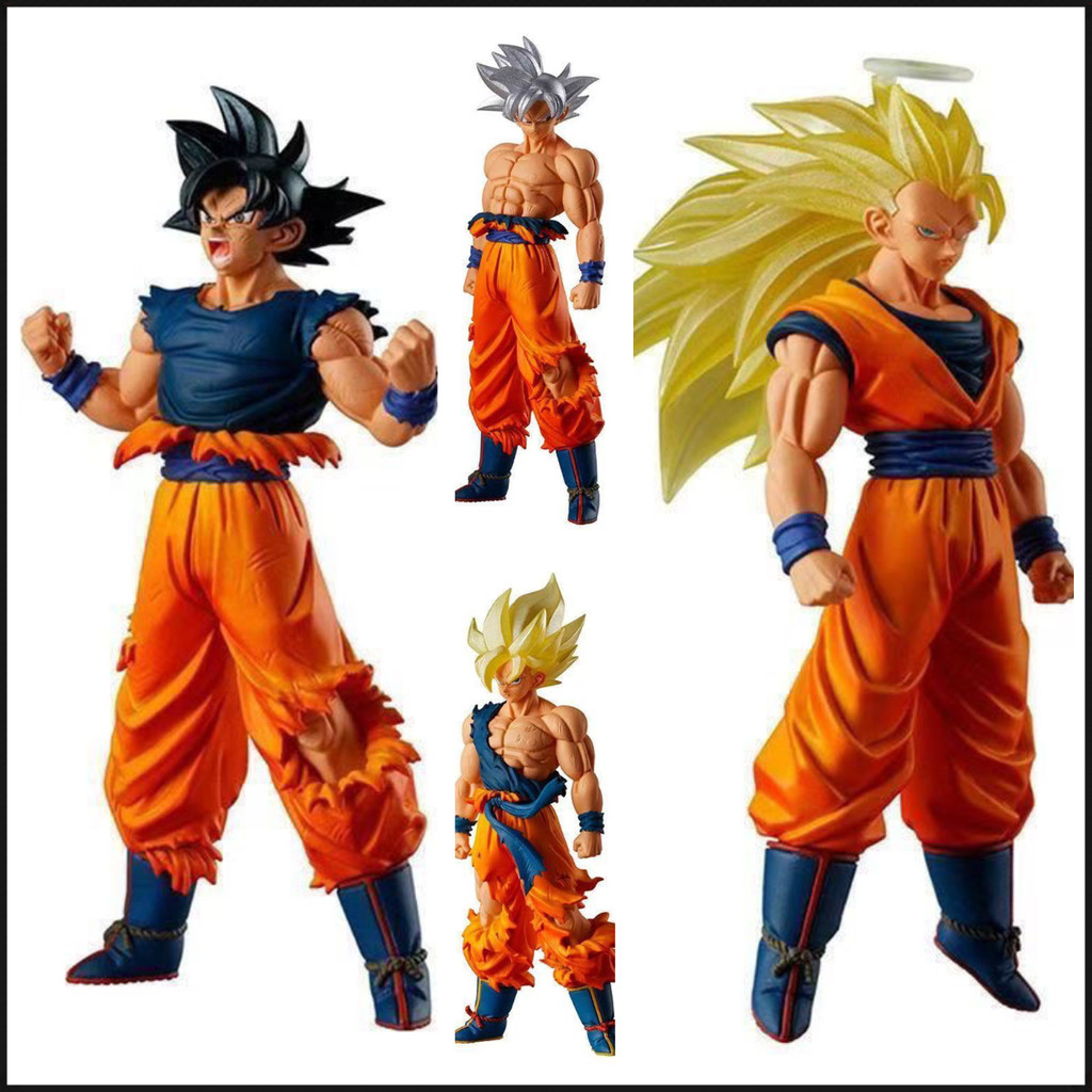 Dragon Ball Super Saiyan Son Goku Figure SSJ2 & SSJ3 Action Model Toy ...