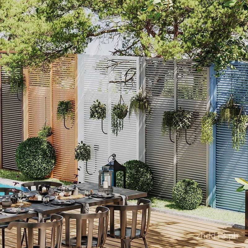 Outdoor Courtyard Antiseptic Wood Fence Balcony Partition Screens ...