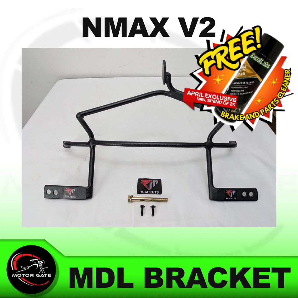 RM BRACKET NMAX V2 AUXILLIARY LIGHTS BRACKET BLACK POWDER COATED IRON ...