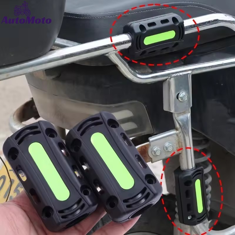 Universal Motorcycle Reflective Bumper Blocks Styling Accessories ...