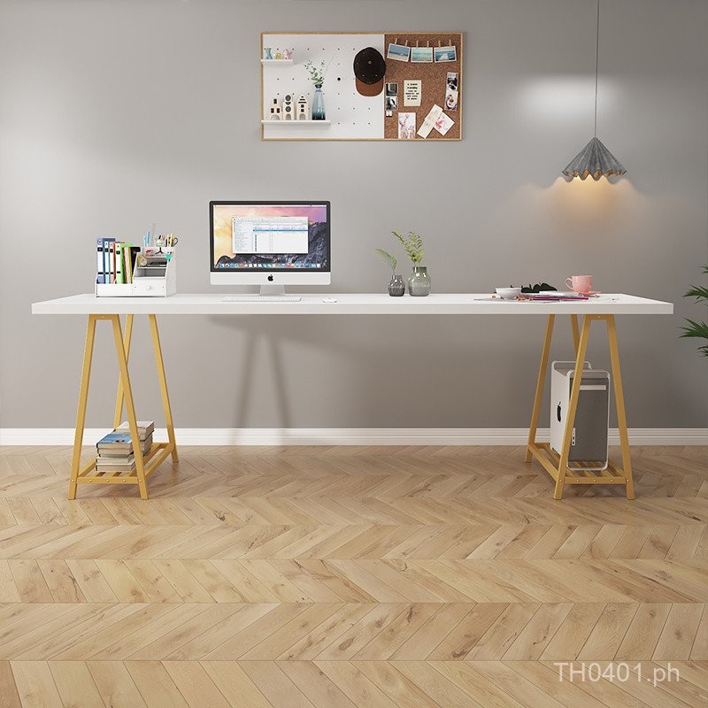 Study Desk Living Room Computer Desk Tabletop#Makeup Workstation Long ...