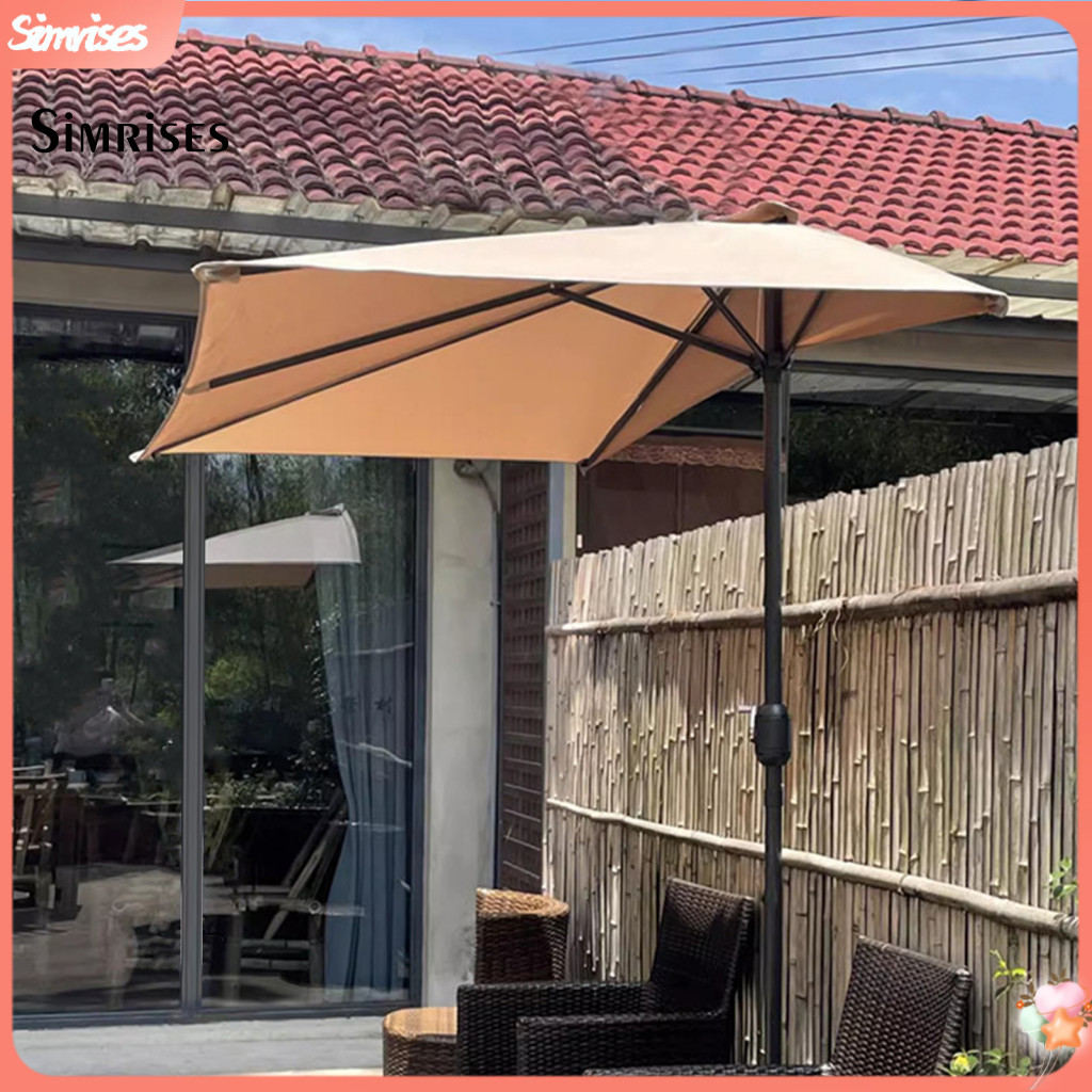 SIM| Uv Protected Umbrella Cloth Umbrella Canopy Replacement 270cm Half ...