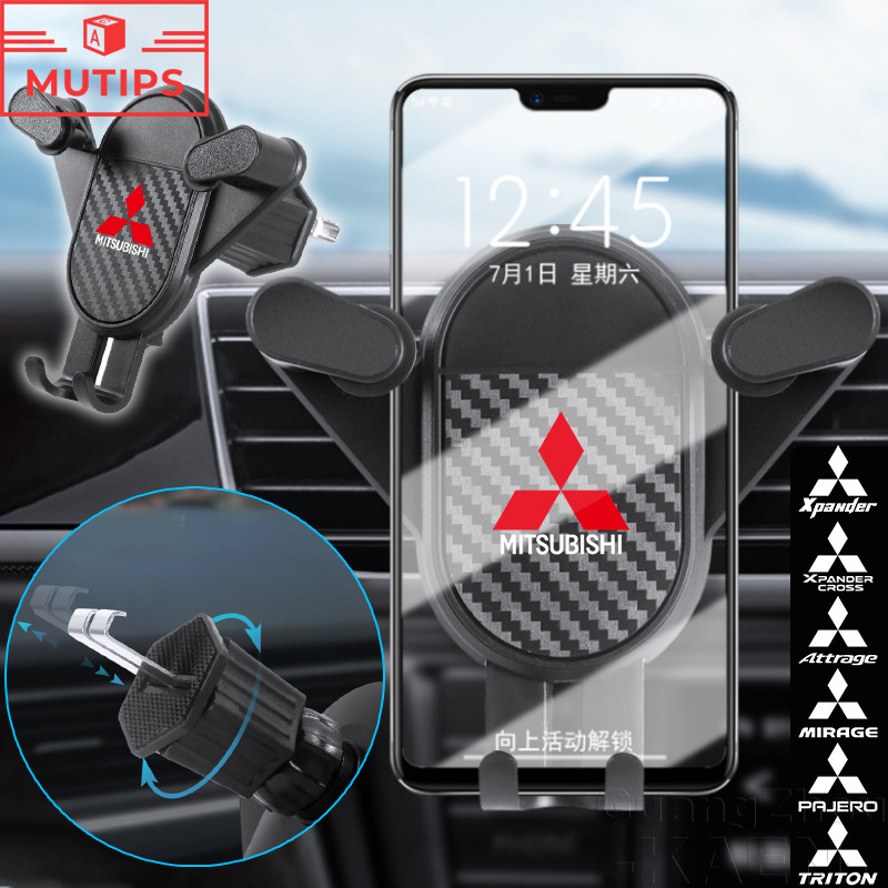 Mitsubishi Car Air Vent Phone Holder 360º Mobile Stands GPS Bracket Car ...