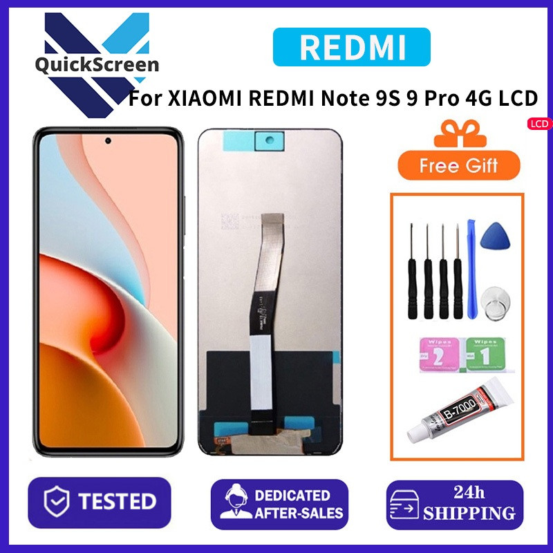 [QuickScreen] For REDMI Note 9S Note 9 Pro 4G LCD DIsplay Touch Screen ...