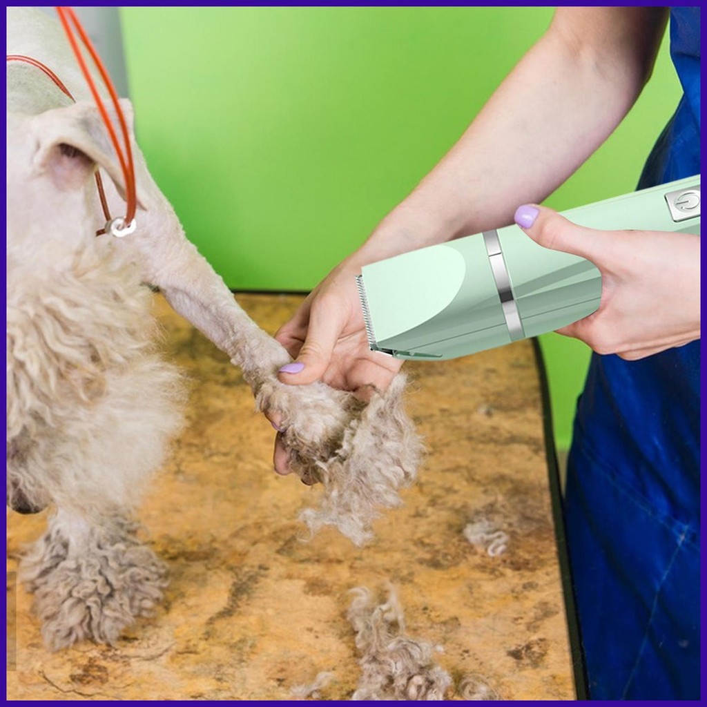 Electric Dog Trimmer for Paws Cordless Low Noise Electric Cat Grooming ...