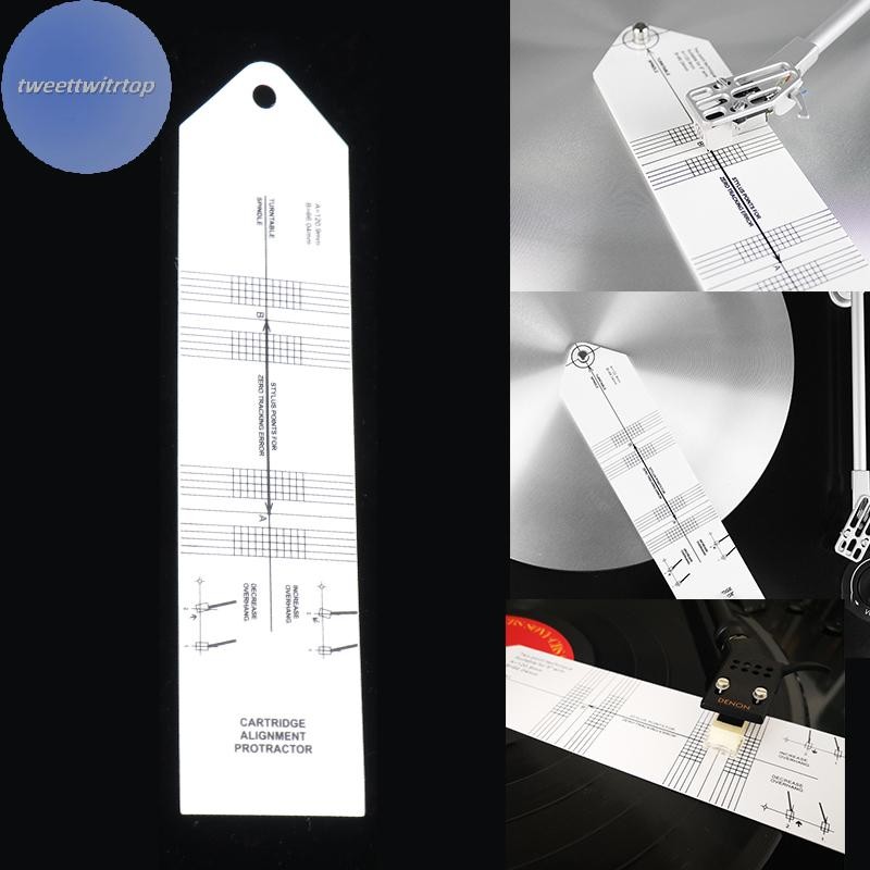 TRTOP Turntable Phono Phonograph Pickup Cartridge Adjustment Ruler ...