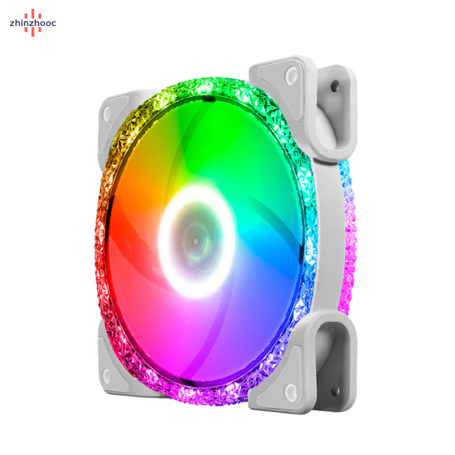 Vip Argb Cpu Cooler Fan Colorful Radiator 12cm Pwm Temperature Control Synchronous Cooling Fan