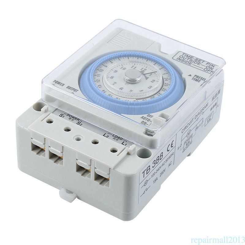 PP+New TB-388 Rectangle 15 minutes / 96 times Switch Timer Without ...