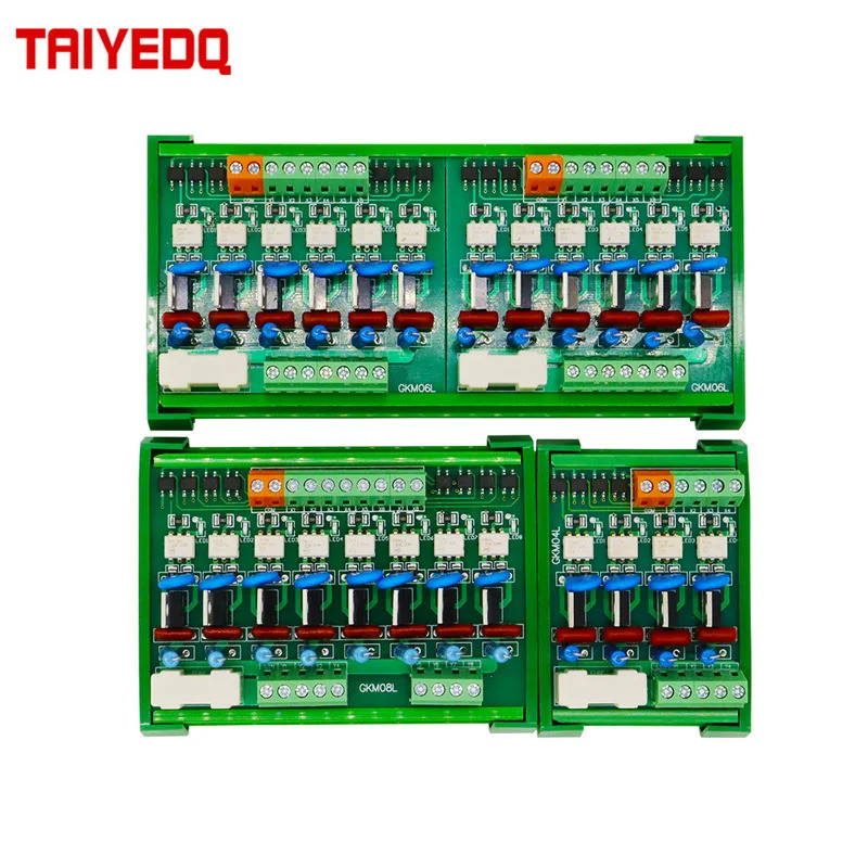8-Channel Din Rail PLC Amplifier Board AC Output Signal 220V ...