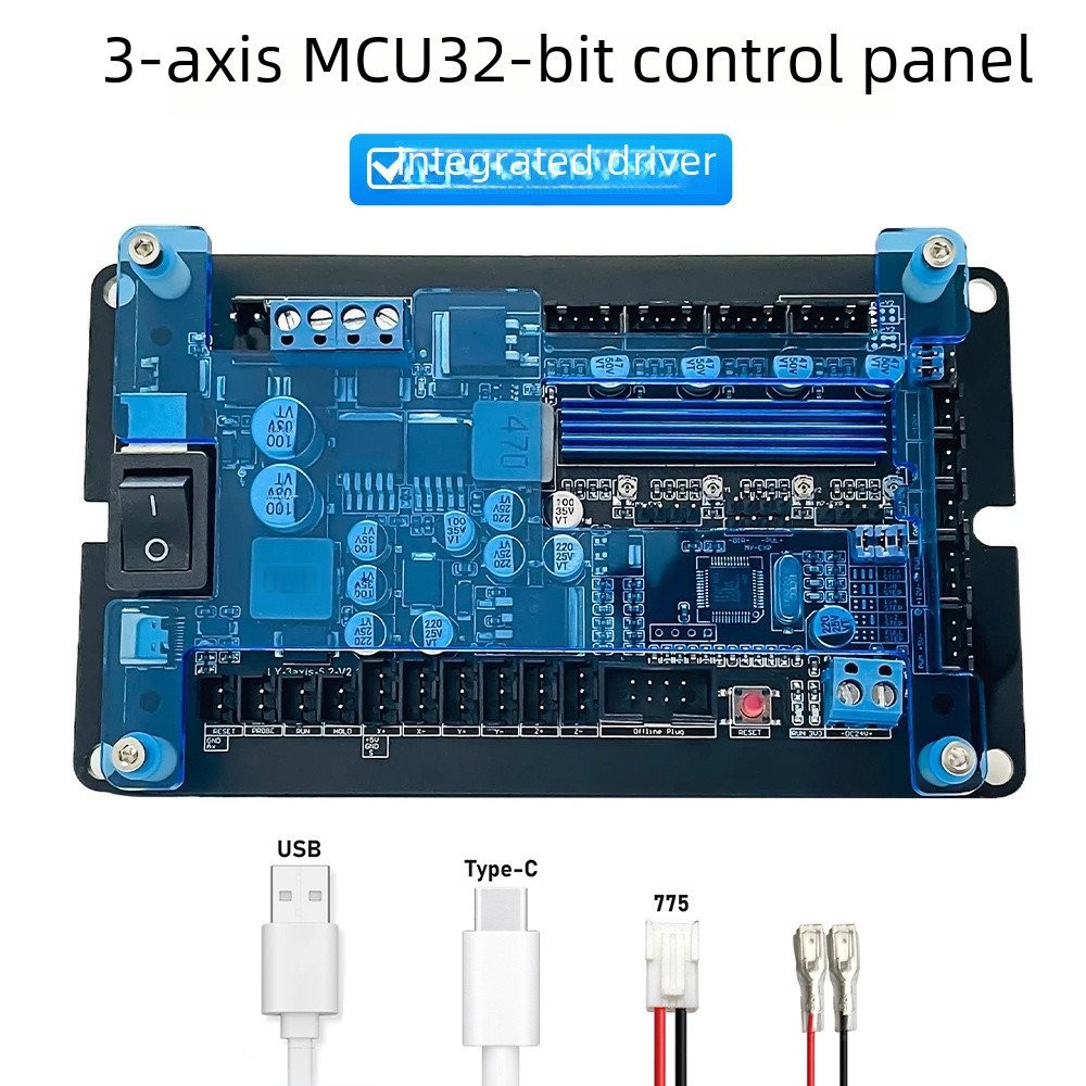 GRBL Three-Axis Control Panel DIY Small CNC Engraving Machine ...