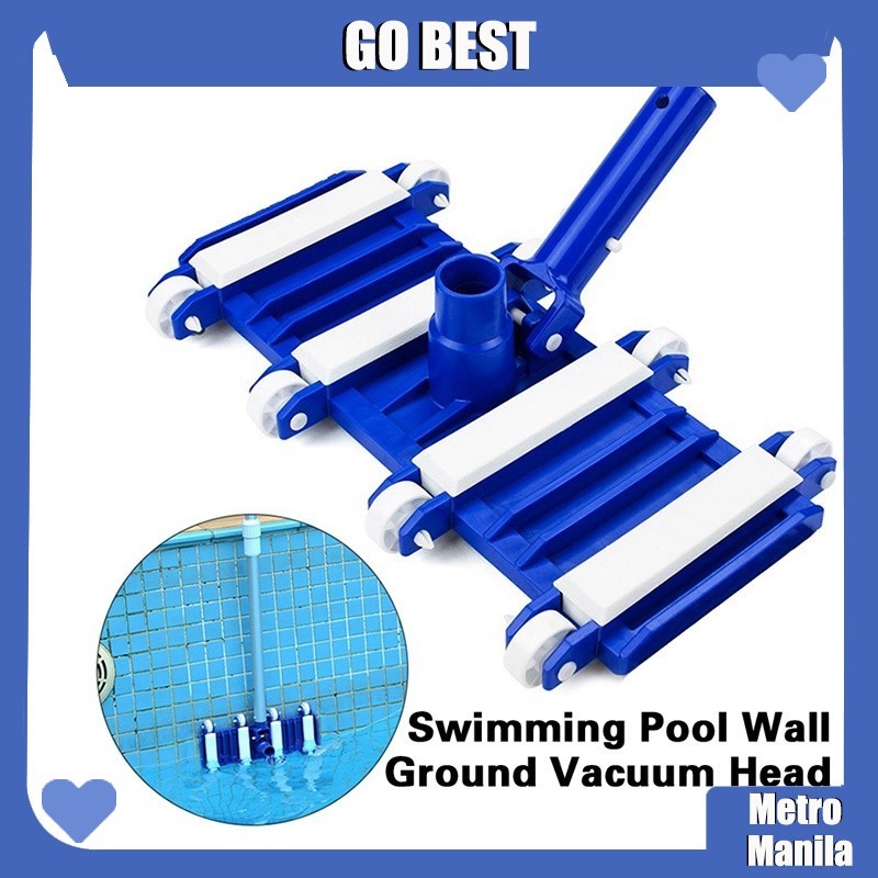 14 inch Elasticity Swimming Pool Dirt Suction Head With wheels Swimming ...