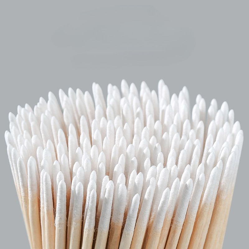 Swab Wooden Cotton 100 Pcs Cotton Swab Stick Pointed Cotton Swab ...