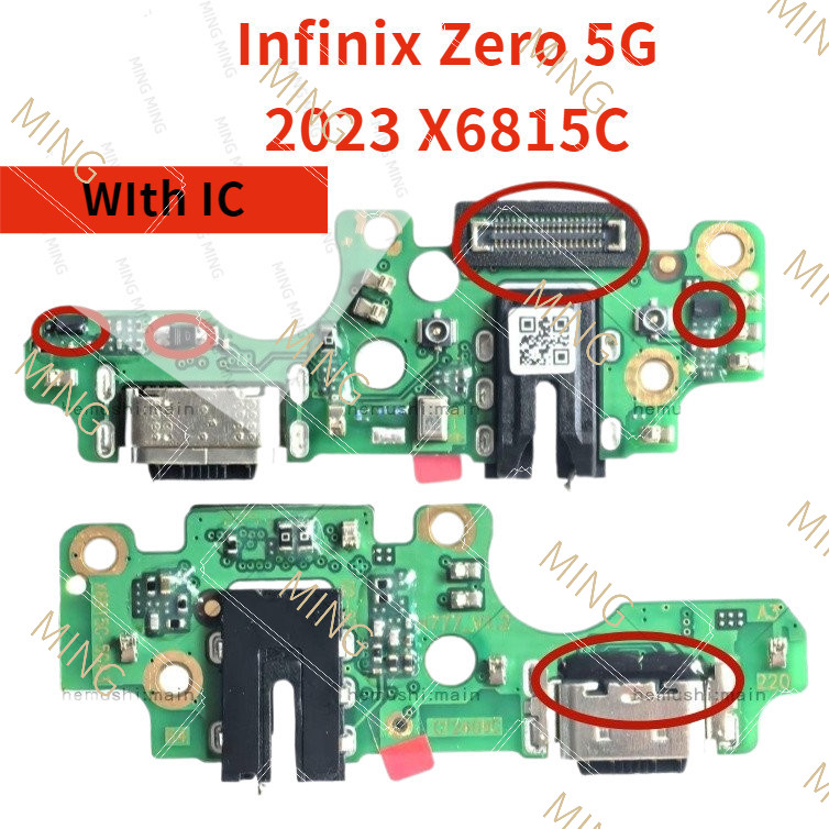 MING&USB Charging charger port board For Infinix Zero 5G 2023 X6815C ...