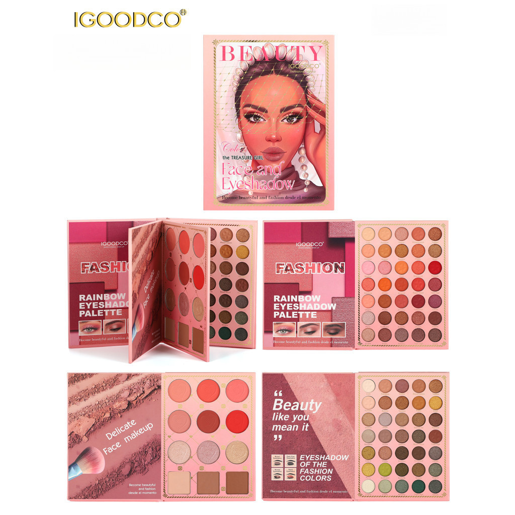 IGOODCO 82 Color Book Style eye shadow Board concealer Stage Makeup ...