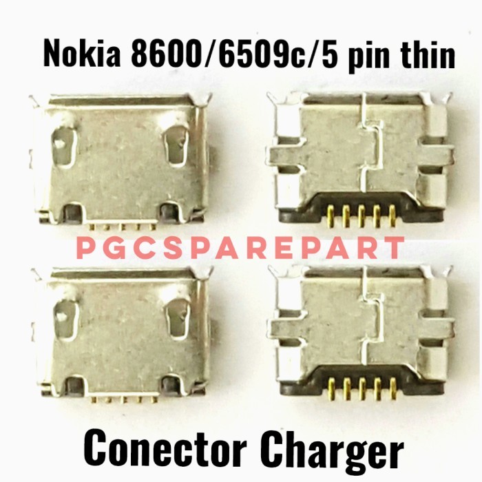 Pgc99 Original Connector Charger Nokia 8600 6509C 5 pin thin - Cas ...