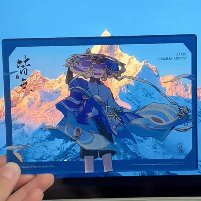 Cute Game Genshin Impact Three-Inch Photo Props Diy Cartoon Acrylic ...