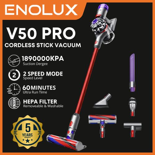 Enolux V10 V20 V30 V50 Cordless Strong Vacuum Cleaner Portable Handheld ...