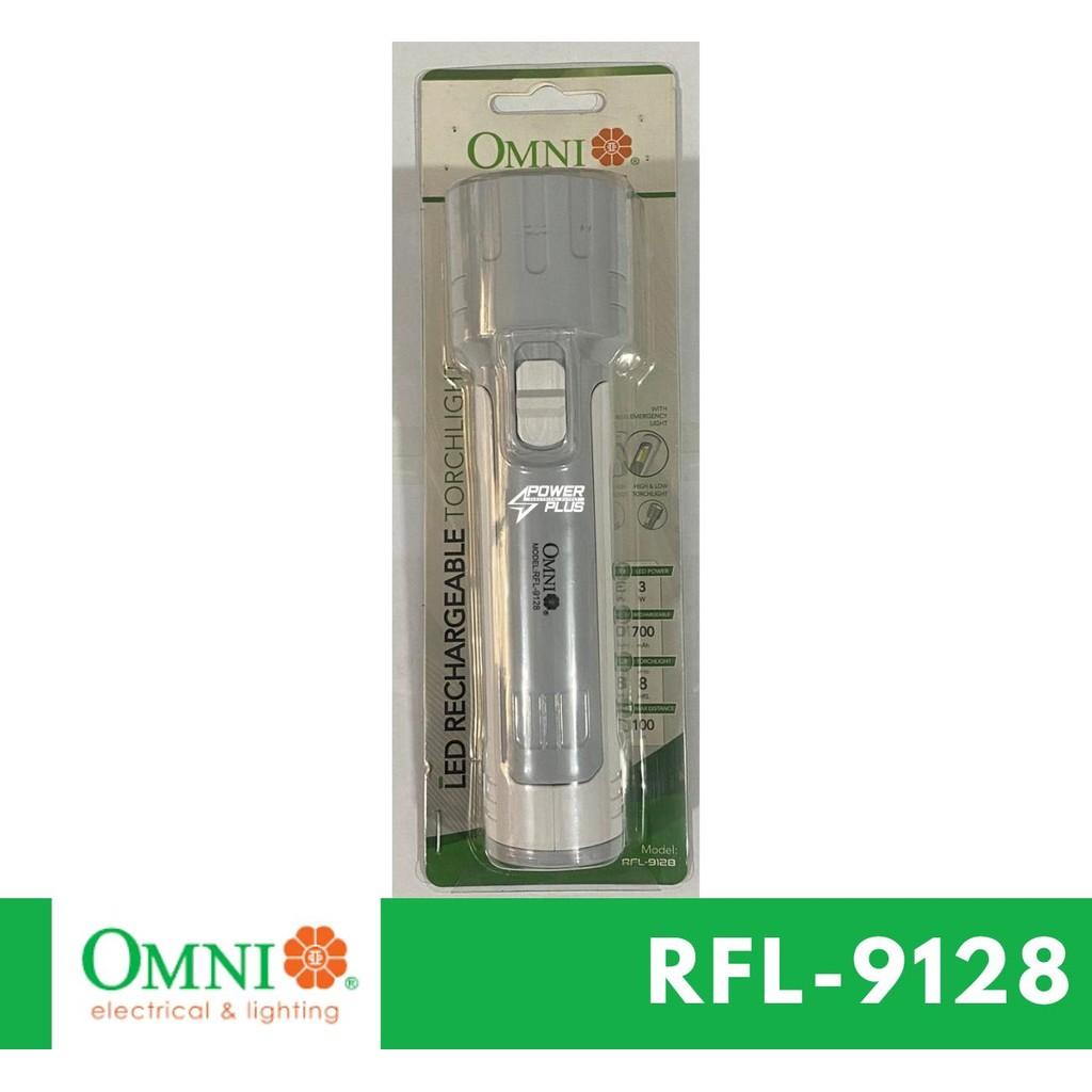 Omni LED Rechargeable Torchlight + Emergency Light - RFL-9128 ...