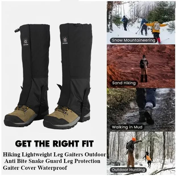 【in stock】Outdoor Waterproof Leg Gaiter Anti Bite Leg Protection Gaiter ...
