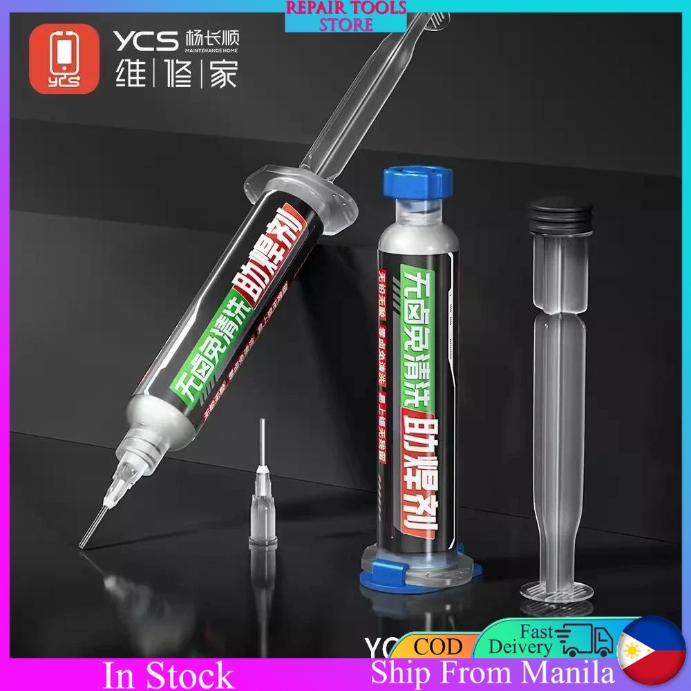 【PH STOCK】YCS Halogen-free and Self-cleaning Flux 10CC Lead-free Acid ...