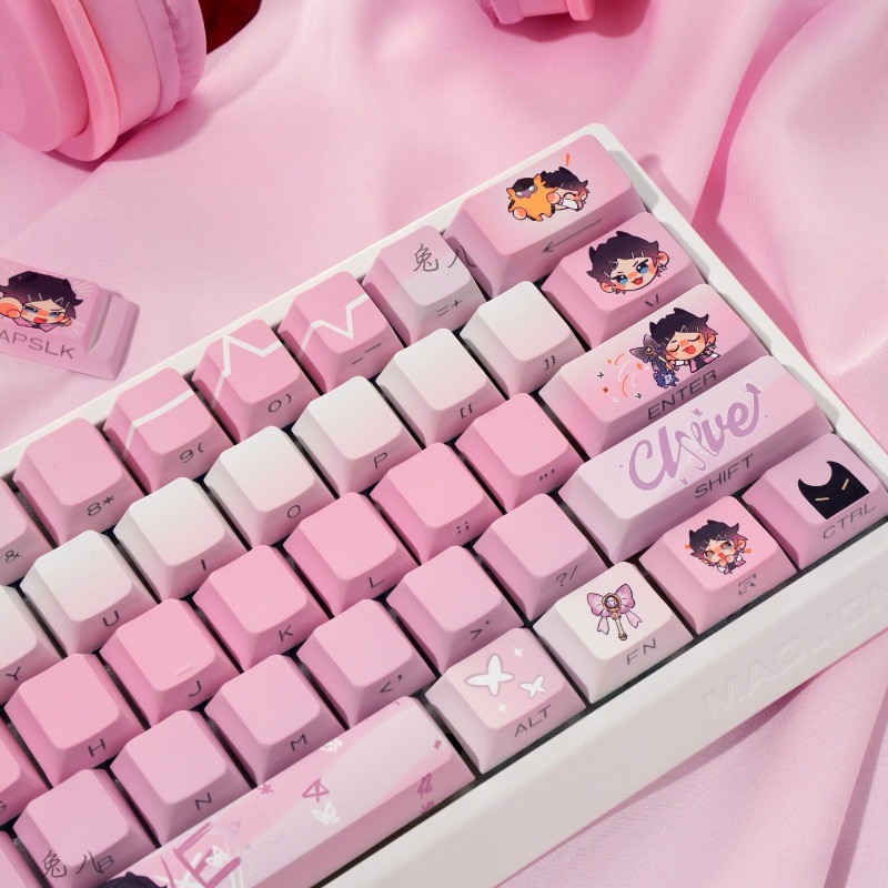 Clove Keycap 128 Keys Cherry Profile PBT Dye Sublimation Letter Side ...
