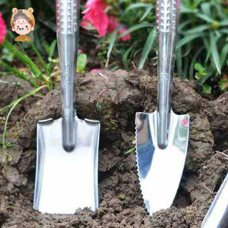 Stainless Steel Shovel Digging Tool Flower Planting Tool Gardening ...